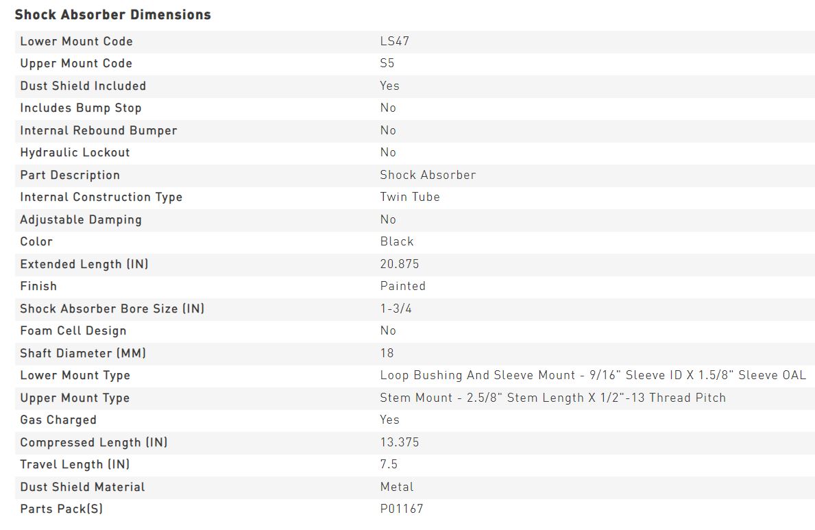Monroe Severe Duty Shock Absorber- Gas Magnum- Front F450/F550 (2005-2 ...